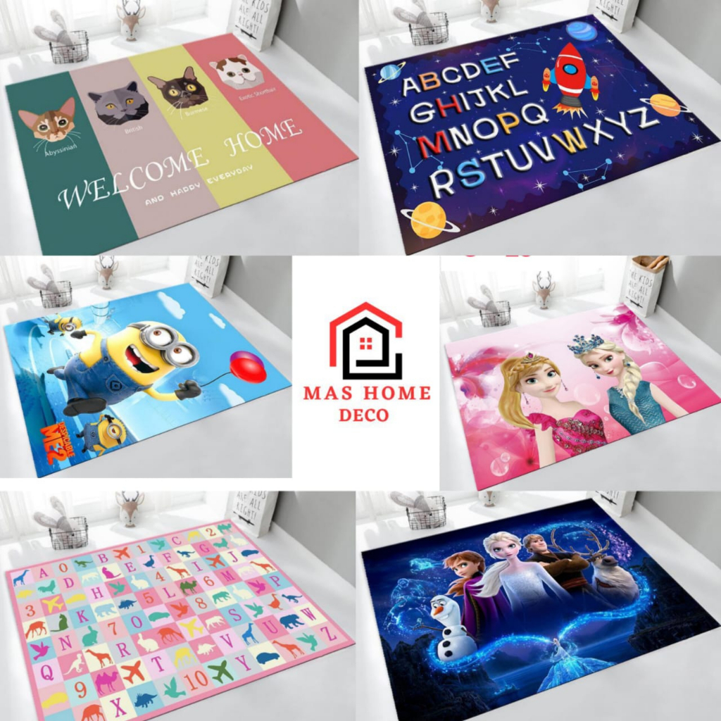 M-L-XL Kids play mat |Kids Pattern 3D Printing | Modern Design Carpet ...