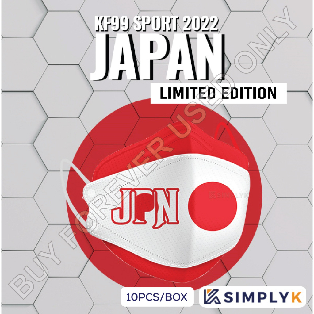SIMPLY K Sport Cup 2022 KF99 Nano Silver Earloop Face Mask 4ply KF94 ...