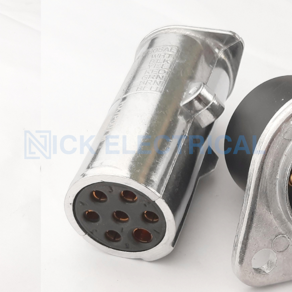 TRAILER 7 PIN 12V / 24V CABLE MOUNT CONNECTOR PLUG AND SOCKET | Shopee ...
