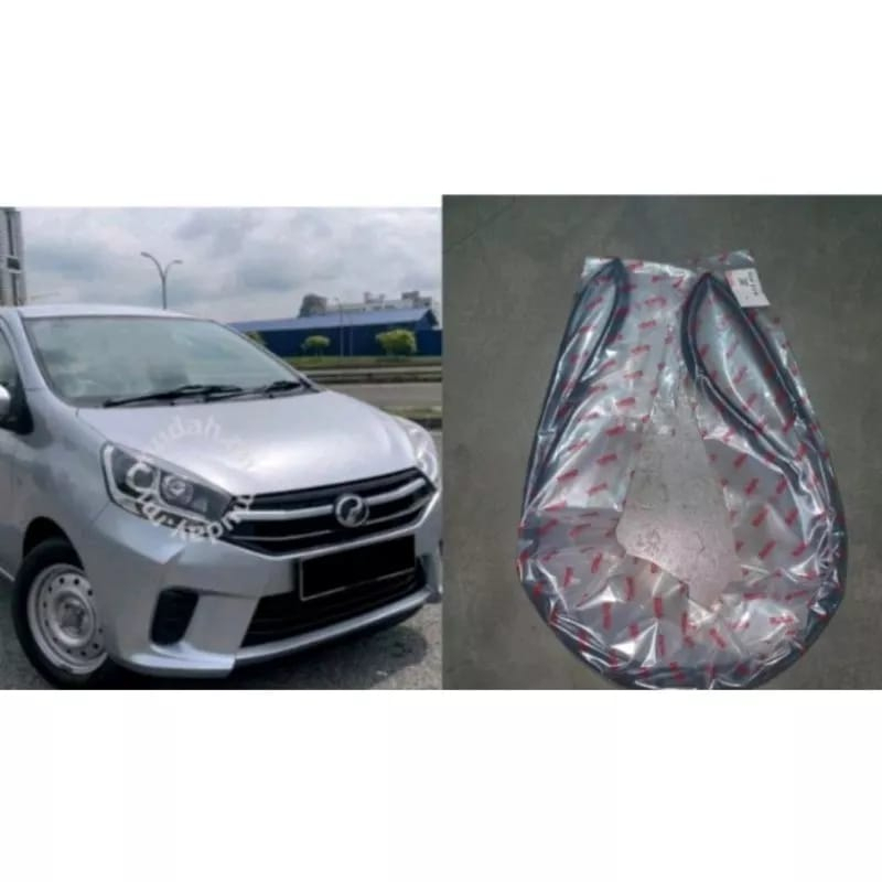 PERODUA AXIA D87A FRONT WINDSCREE MOULDING RUBBER CERMIN GETAH | Shopee ...