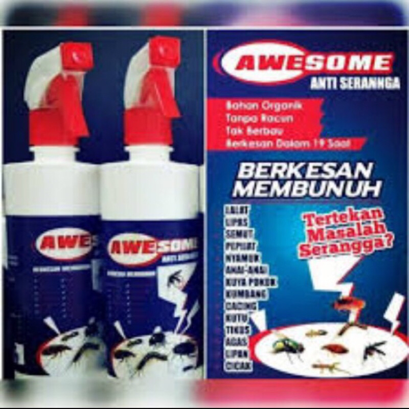 AWESOME SPRAY ANTI SERANGGA 💯 ORIGINAL BAHAN ORGANIK | Shopee Malaysia