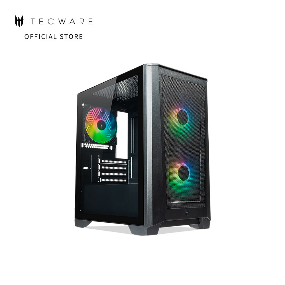 Tecware Edge M2 OMNI TG ARGB MATX Case - Black | Shopee Malaysia
