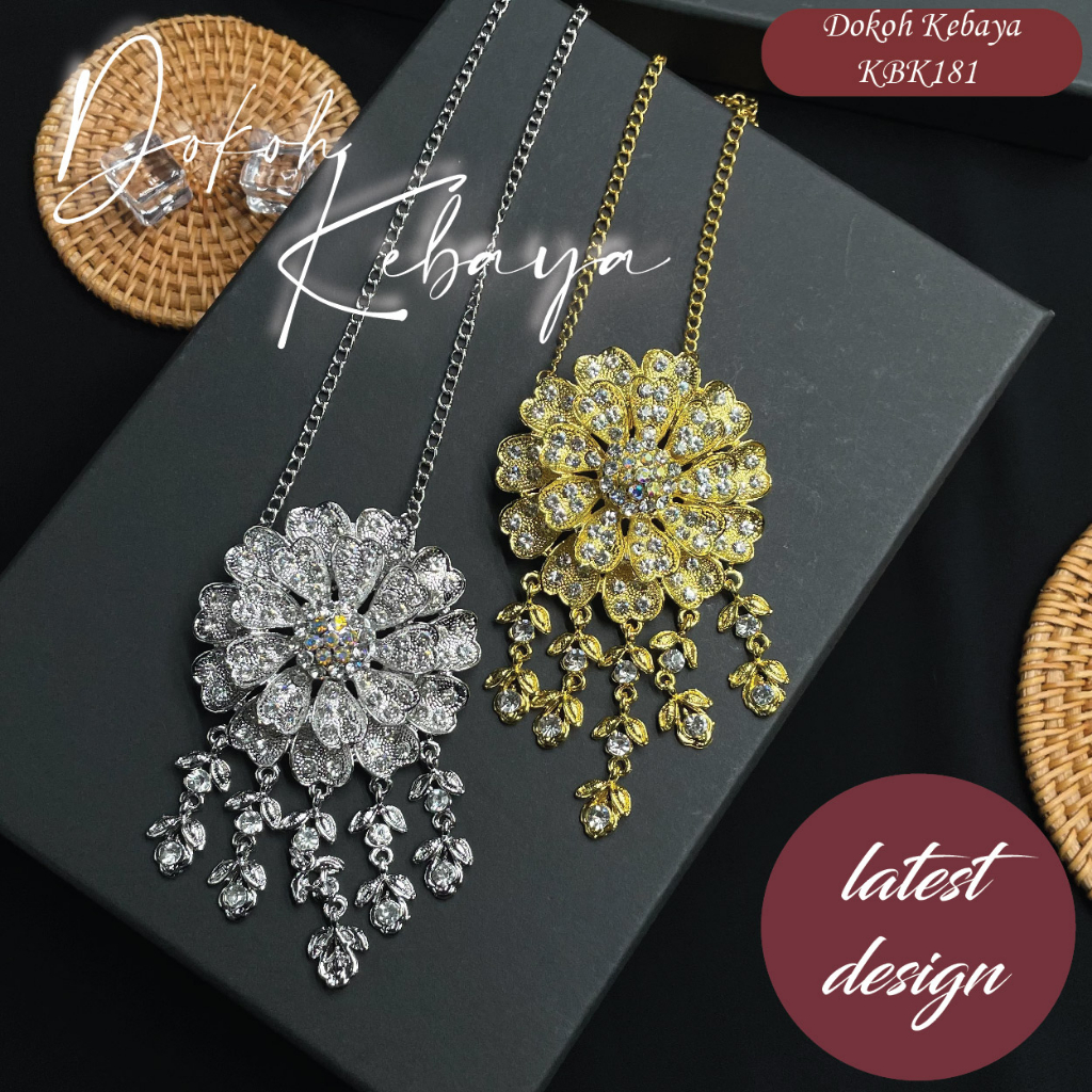 Ski Jewellery Latest Dokoh Kebaya Brooch with Necklace and Pin ...