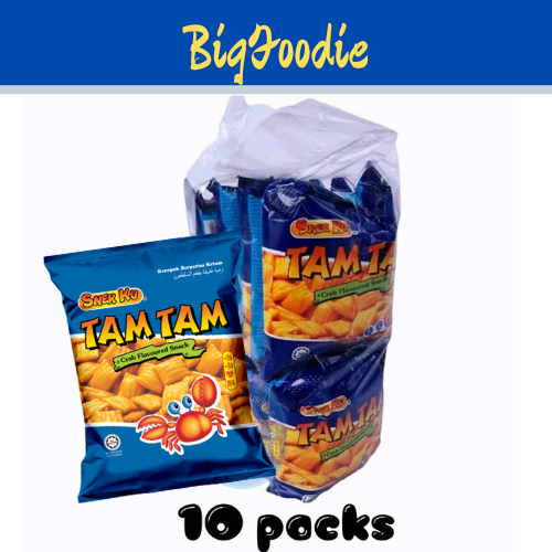 [BFD] Snek Ku Tam Tam Crab Flavor Snack 60gm x 10pkt (BIG) (Bundle ...