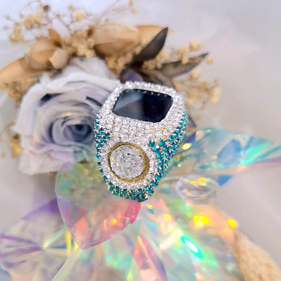 [PREMIUM] Noble Green iQIBLA Zikr Ring Swarovski with Heart Shape ...