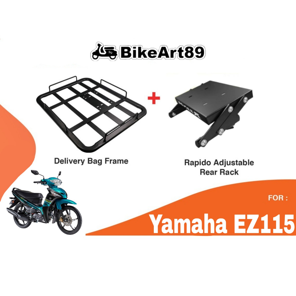 Monorack Yamaha EZ115 RAPIDO Foodpanda Grabfood Heavy Duty With ...