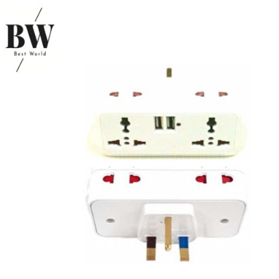 Travelling Adaptor 4 Way With Multi Socket USB Port | Shopee Malaysia