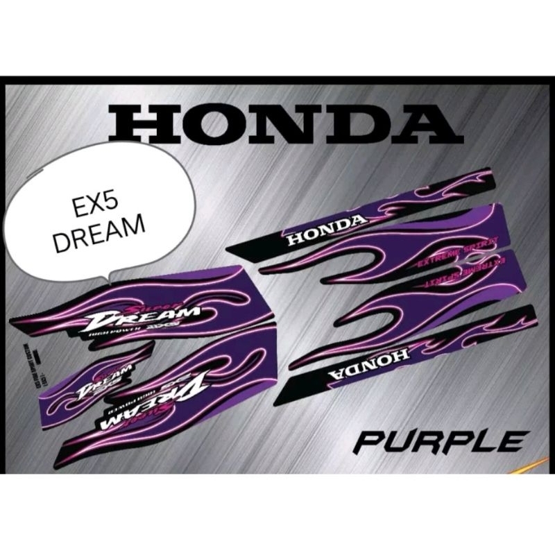 STICKER HONDA EX5 DREAM API EDITION | Shopee Malaysia