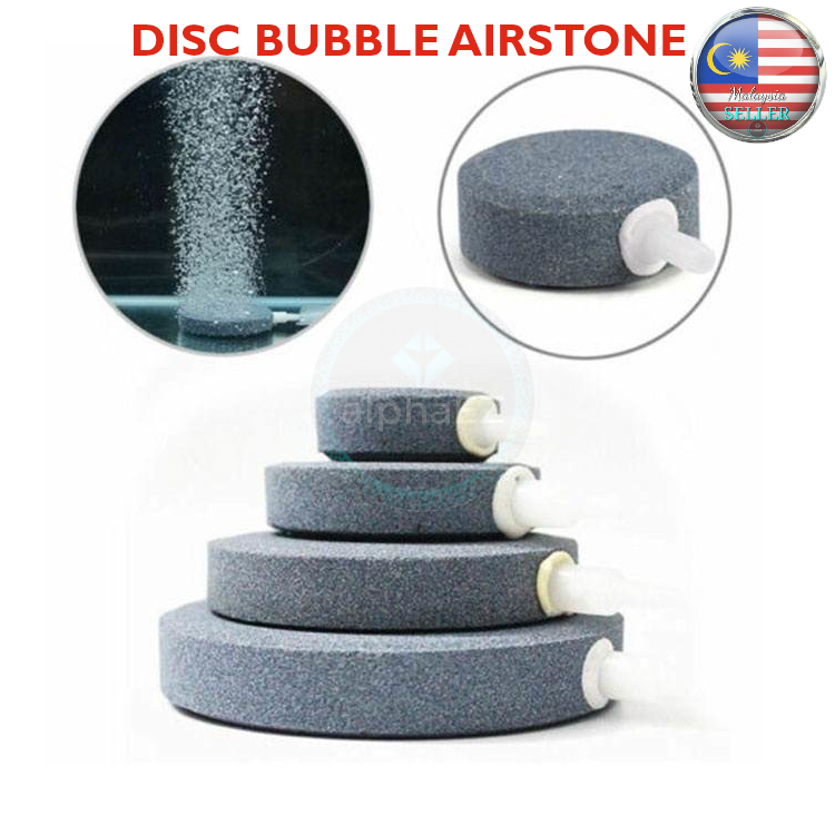 Airstone Air Bubble Disk Stone Aquarium Aerator Fish Tank Pump ...
