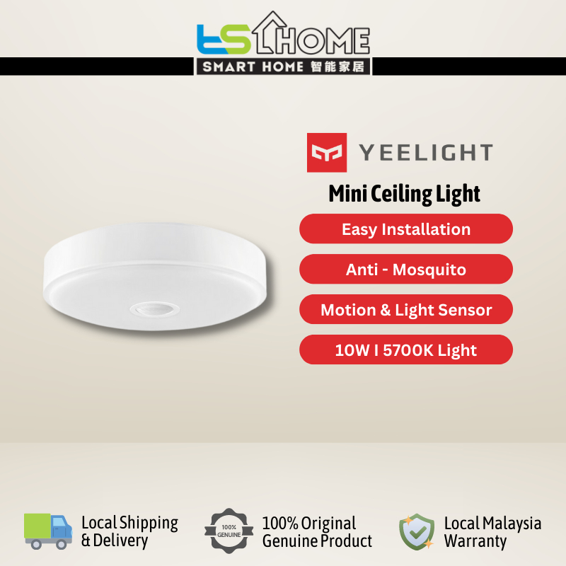 Yeelight Mini Ceiling Light Motion & Light Sensor Induction 10W 5700K ...