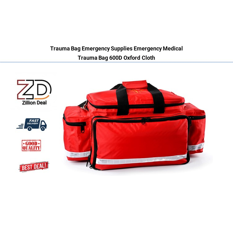 Trauma Bag Emergency Supplies Emergency Medical Trauma Bag 600D Oxford ...