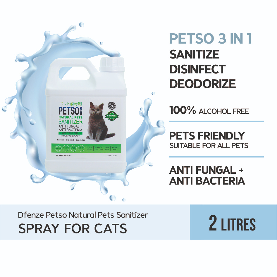 Petso Dfenze Pet Hocl Sanitize & Deodorant (2L) - Cat Can Antibacterial ... Petso Dfenze Pet Hocl Sanitize & Deodorant (2L) - Cat Can Antibacterial ...
