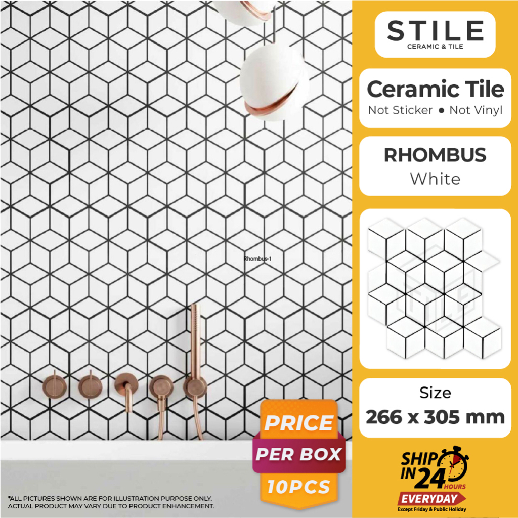 [REAL TILE]10 PCS MOSAIC TILES /MOZEK/CERAMIC TILES/MOZEK BILIK/MOZEK ...
