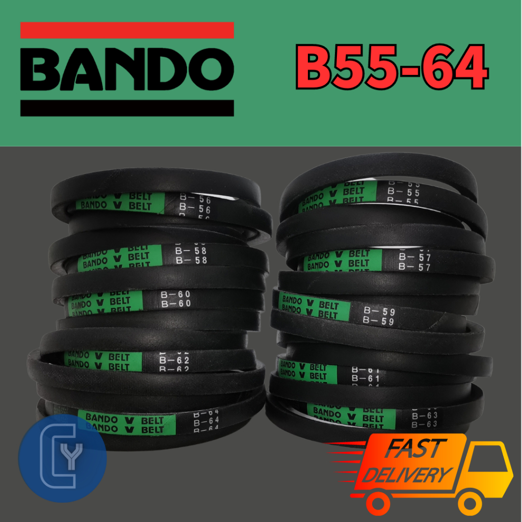 BANDO V Belt B55 B56 B57 B58 B59 B60 B61 B62 B63 B64 Bando V Belt Timing Belt | Shopee Malaysia