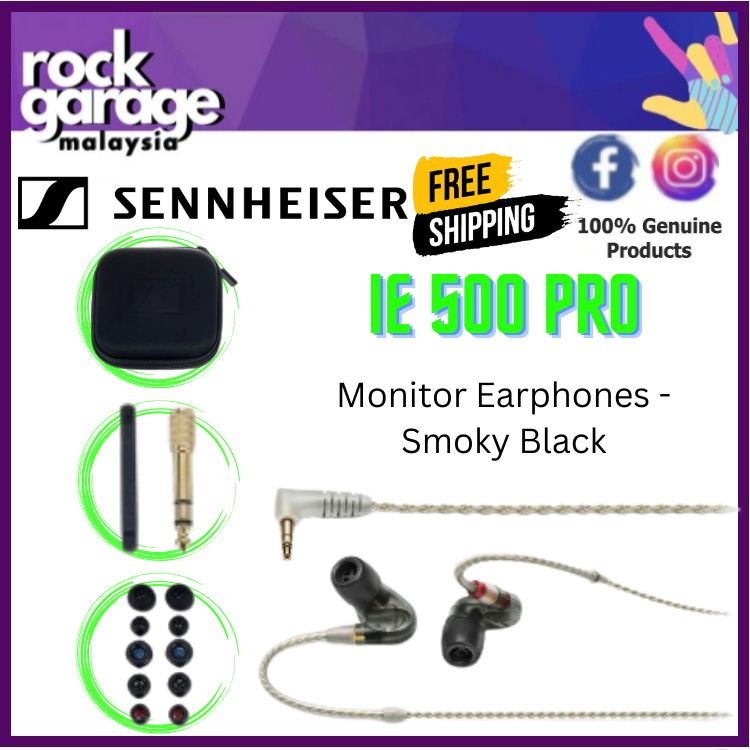 Sennheiser IE 500 PRO Monitor Earphones - Smoky Black/Clear ( IE500PRO ...