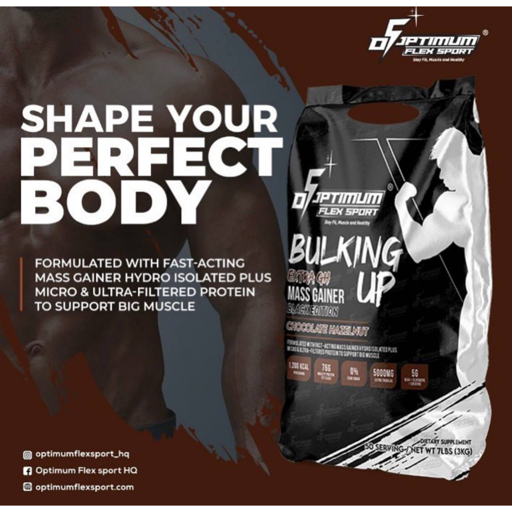 ReadyStock!!Optimum Flex Sport Mass Gainer 3kg (Menambah Berat Badan ...