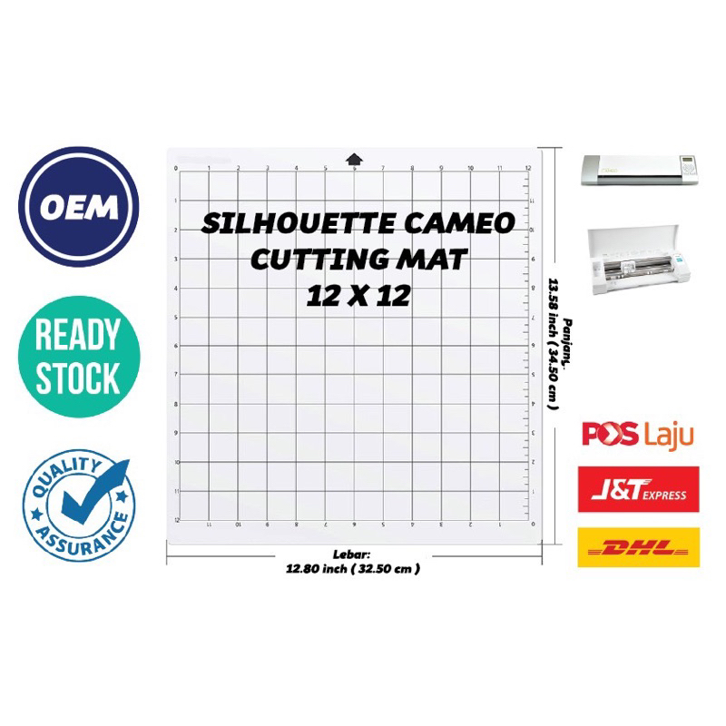 Cameo Cutting Mat ( 12 X 12 Inch ) Utk Silhouette Cameo Plotter V1 & V2 ...