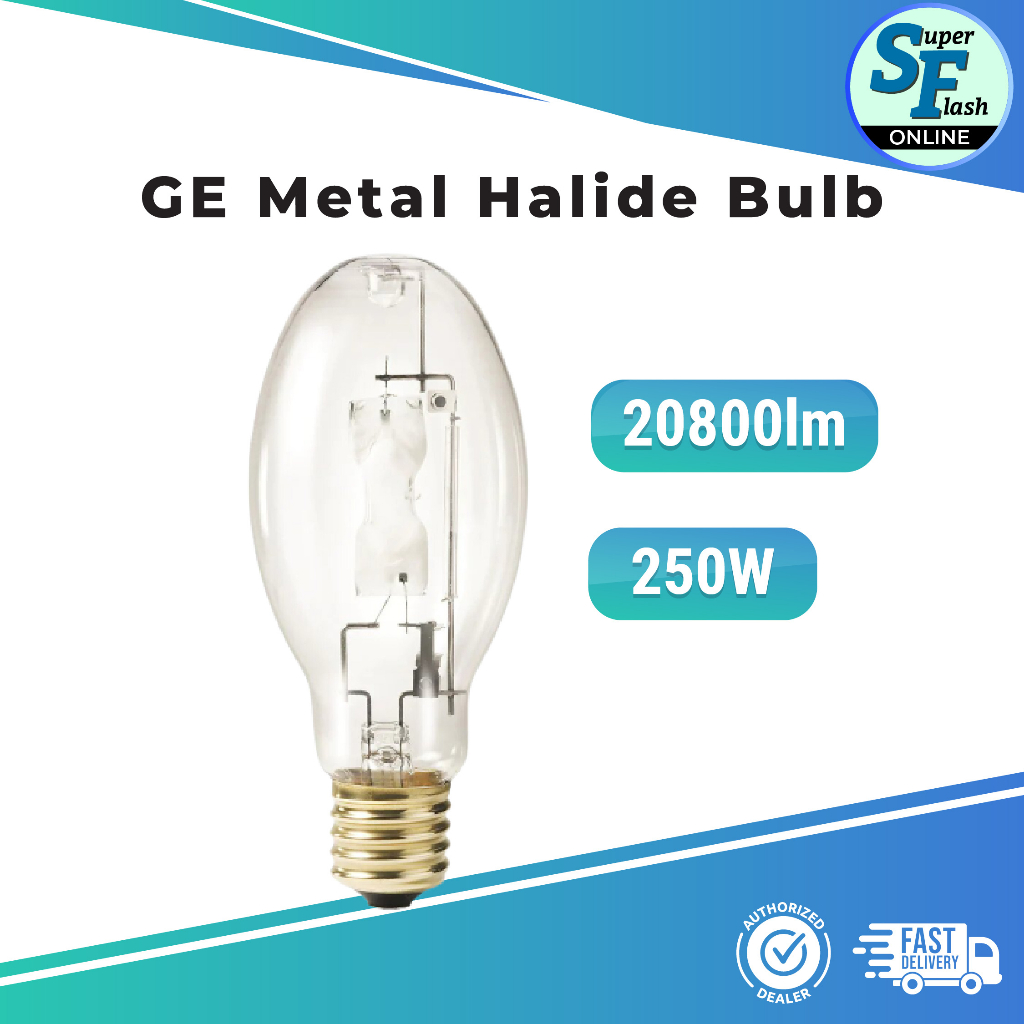 GE 250W Metal Halide Bulb/Standard Metal Halide Lamp Tube || Light Bulb ...
