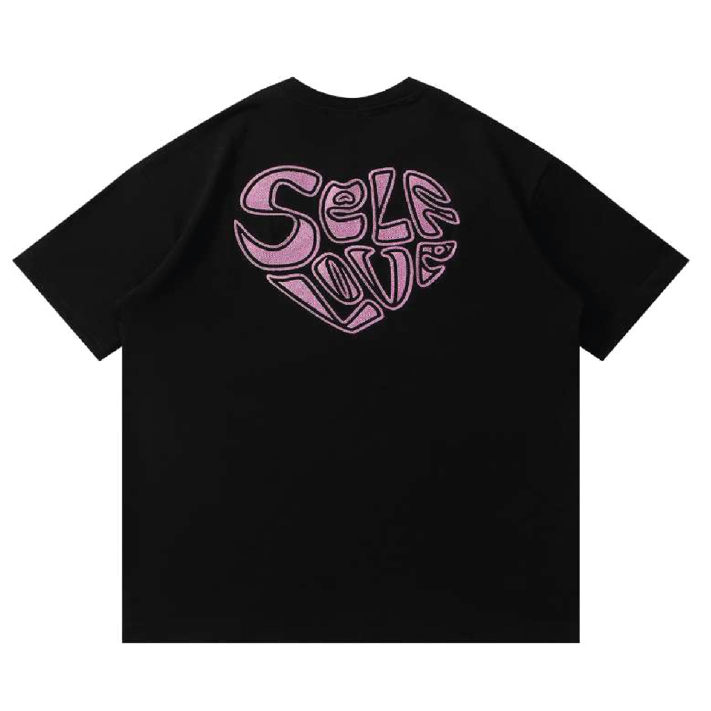 EGLAF Embroidery Self Love Oversize T-Shirt | Shopee Malaysia