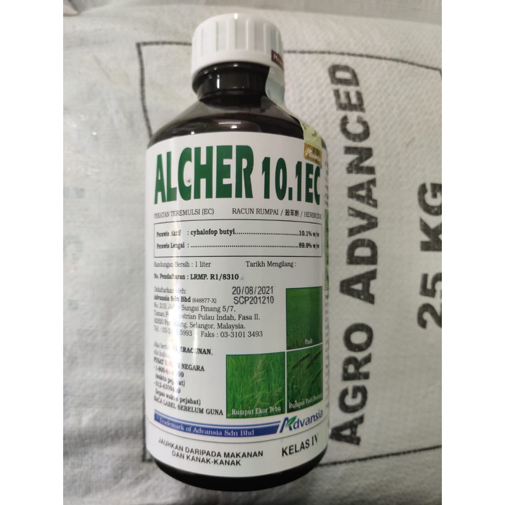 Alcher 10.1 EC 1Liter/Racun Rumpai Padi | Shopee Malaysia