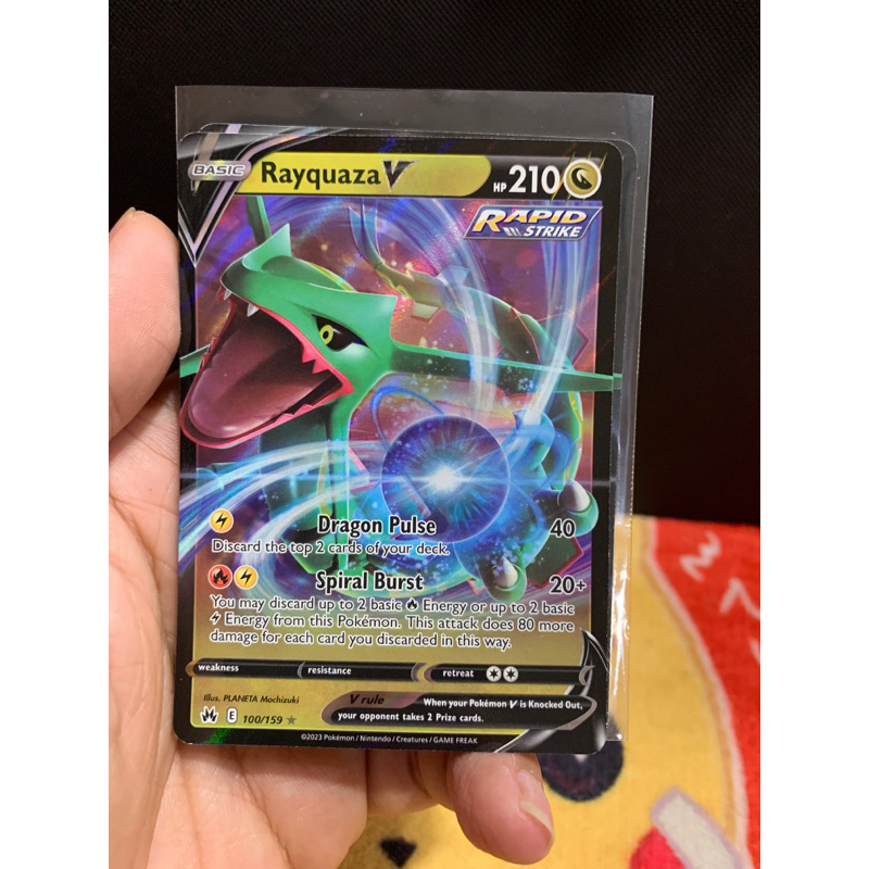 Pokemon Tcg - Rayquaza V crown zenith | Shopee Malaysia