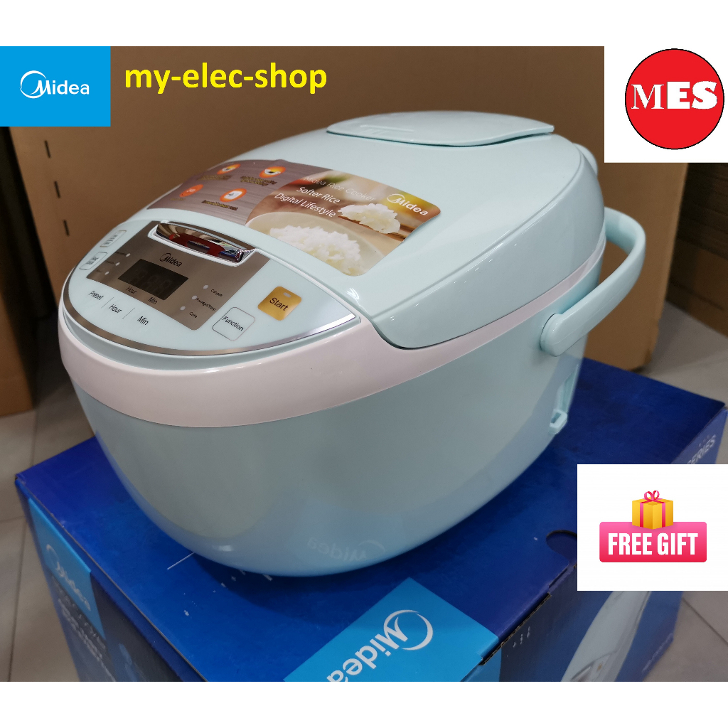 (Free Gift x 1) Midea 1L Smart Fuzzy Logic Rice Cooker MB-FS10 c/w ...