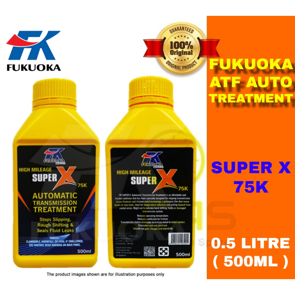 Fukuoka Super X 473ml - ATF Auto Gear Box Treatment (Yellow) Automatic ...