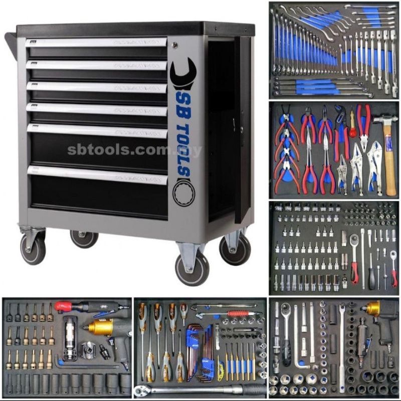 SB TOOLS 324Pcs Proffesional Premium Cabinet Tool Set | Drawer Set ...