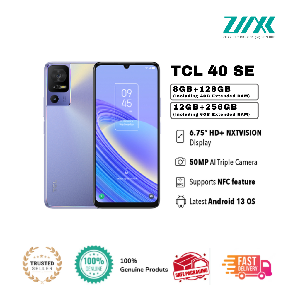 Tcl 40se Smartphone 8gb 128gb And 12gb 256gb 6 75 Display Supports