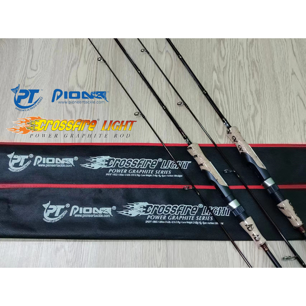 PIONEER CROSSFIRE LIGHT SPINNING FISHING ROD | Shopee Malaysia