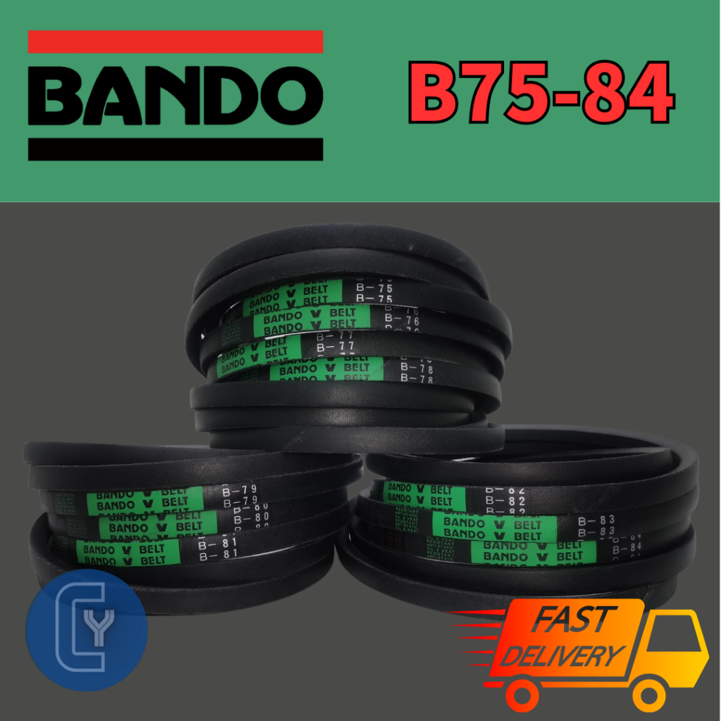 BANDO V Belt B75 B76 B77 B78 B79 B80 B81 B82 B83 B84 Bando V Belt Timing Belt | Shopee Malaysia