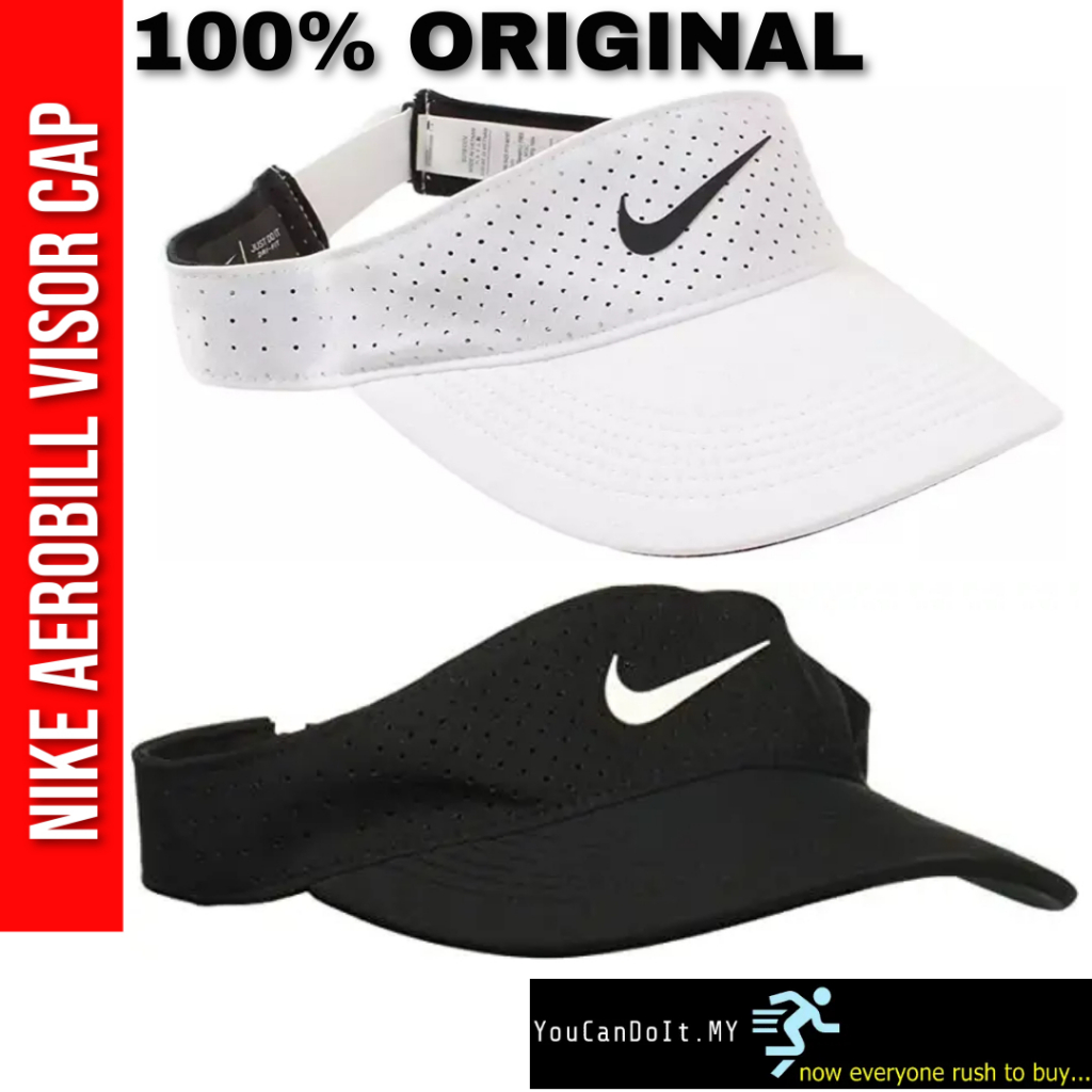 [100% Ori] Nike Unisex AeroBill Visor Hat Topi Sukan Sports Jogging ...