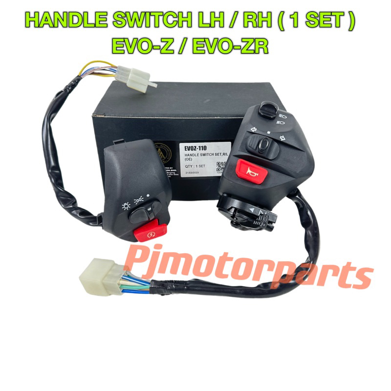 DEMAK EVO-Z EVO-ZR EVOZ EVOZR 110 (1 Set) LH / RH Handle Switch Horn Switch Starter Suis Signal ...