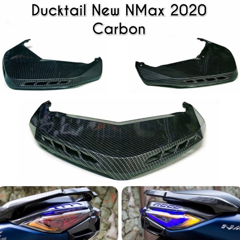 DUCKTAIL / COVER BAWAH SPOILER CARBON DESIGN FOR YAMAHA NMAX 2020 ...