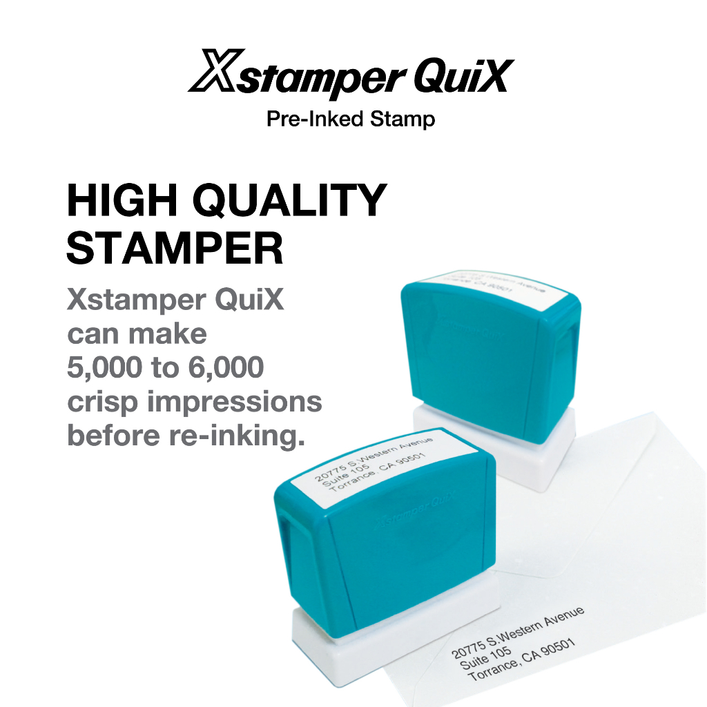 Xstamper QuiX Pre-Iked Stamps Stock Titles (16x48mm) | Shopee Malaysia