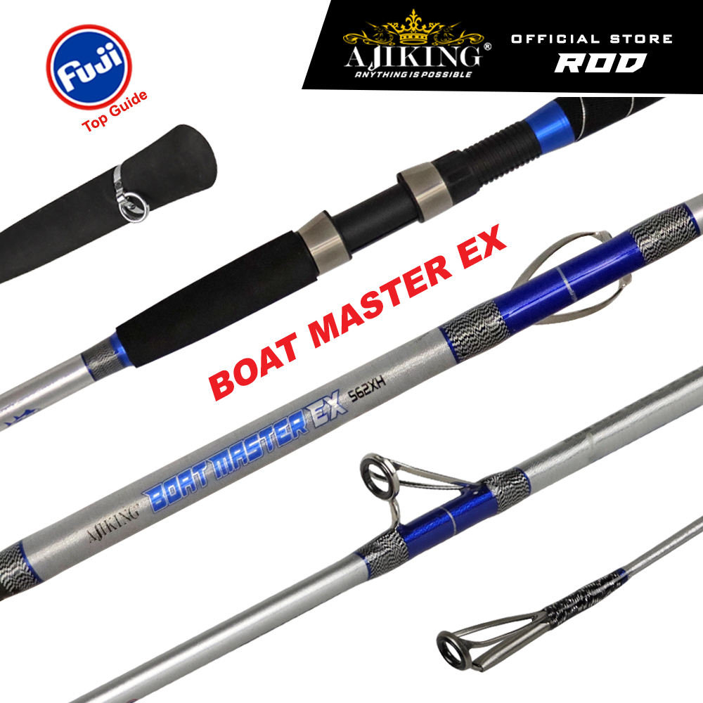 Ajiking Boat Master EX Butt Joint Fishing Rod Max Load (1.6M-1.98M/12kg ...