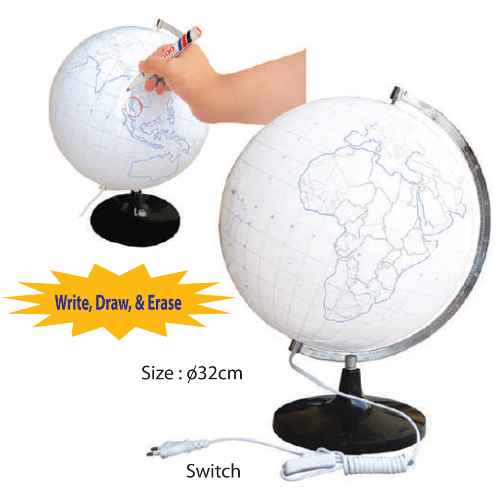 Model Bumi Peta Kosong/ Filling Globe Lamp Globe Model for teaching or ...