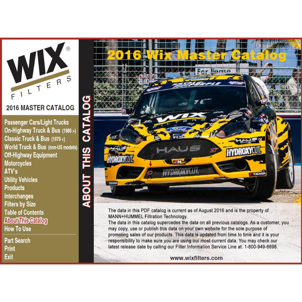 WIX Filters Master Product Catalog Offline | Shopee Malaysia