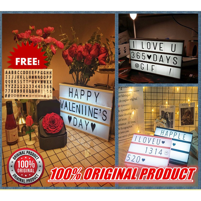 🔥LOWEST-PRICE🔥A4 Message Light Box LED Lightbox Letter Box LED Alphabet ...