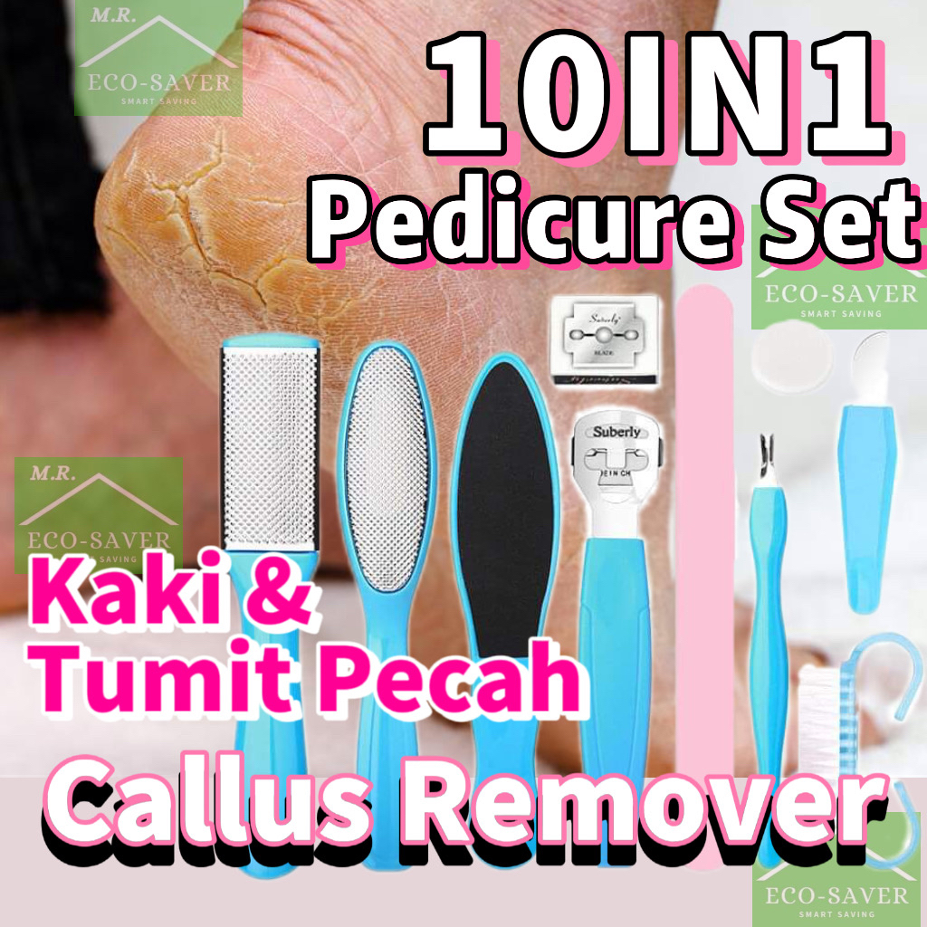 10IN1 Foot Peel Care Grinder Dead Skin Nail Manicure Pedicure Callus ...