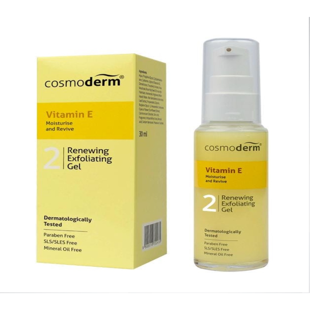 Cosmoderm Vitamin E Renewing Magic Exfoliating Gel 30mL (Exp: June 2024 ...