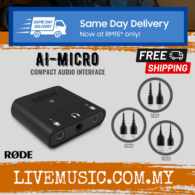 Rode AI-Micro Compact Audio Interface ( AI Micro / AIMicro ) | Shopee ...