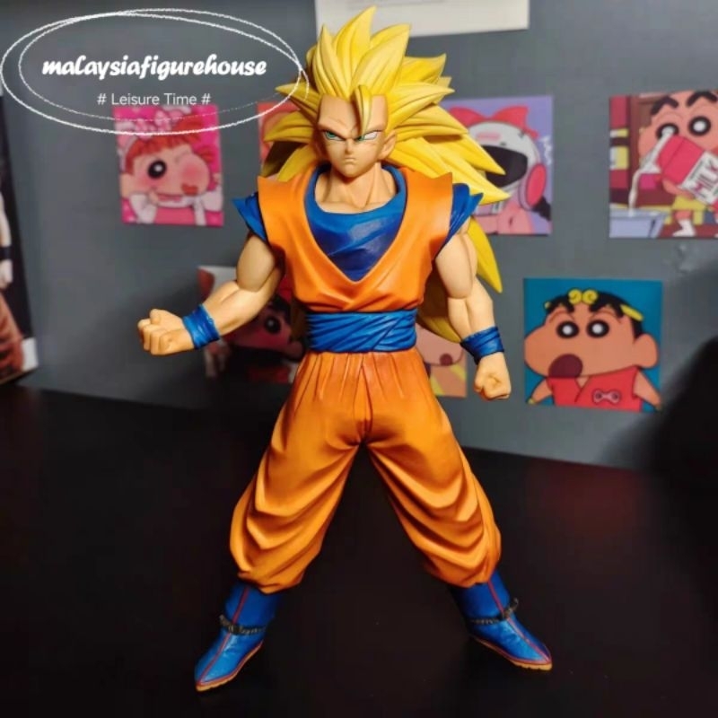 🔥READY STOCK🔥28CM DRAGON BALL Z SON GOKU SUPER SAIYAN 3 STANDING COPY ...