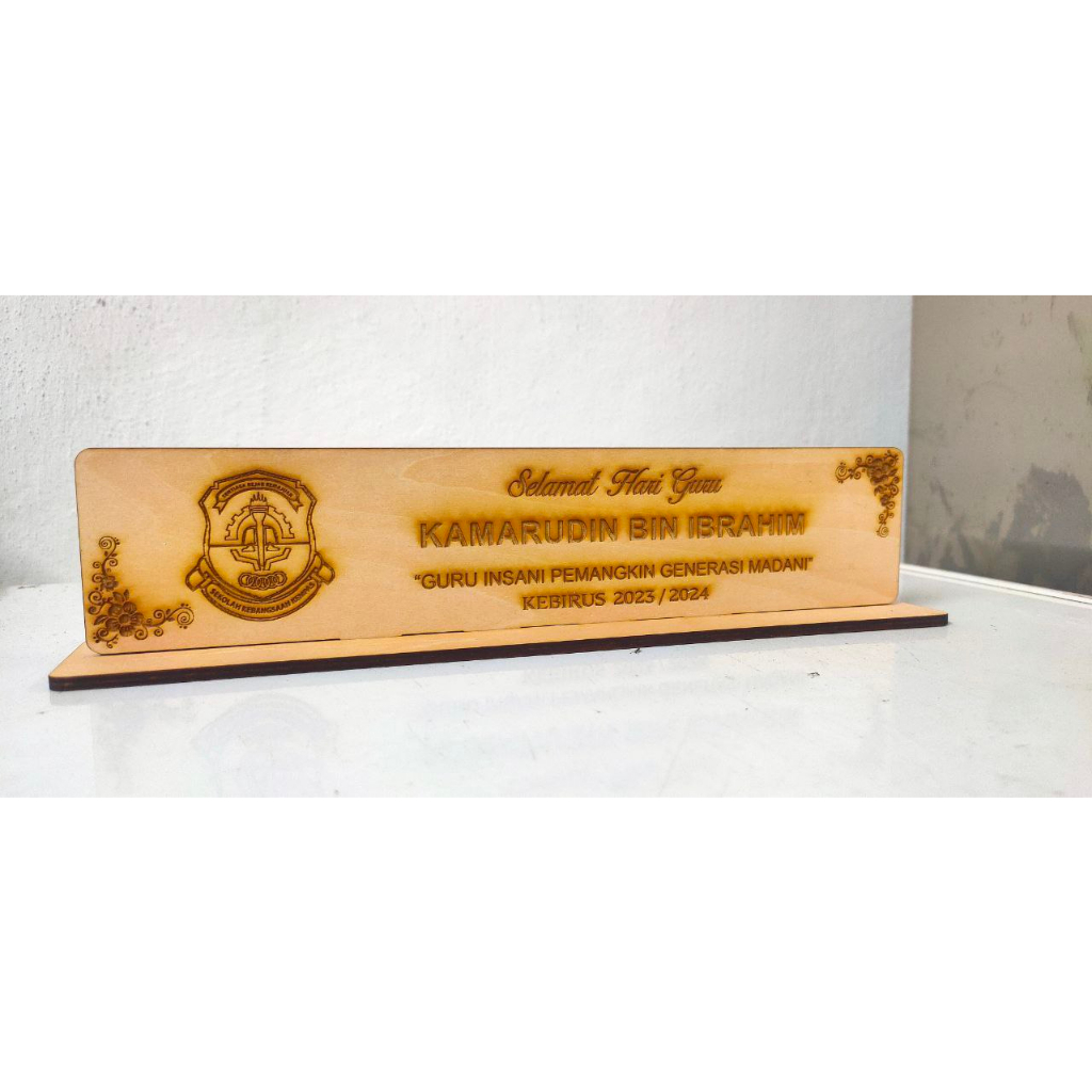 Table Stand Signage Wooden Signage Wooden Stand Signage Kayu Signage ...