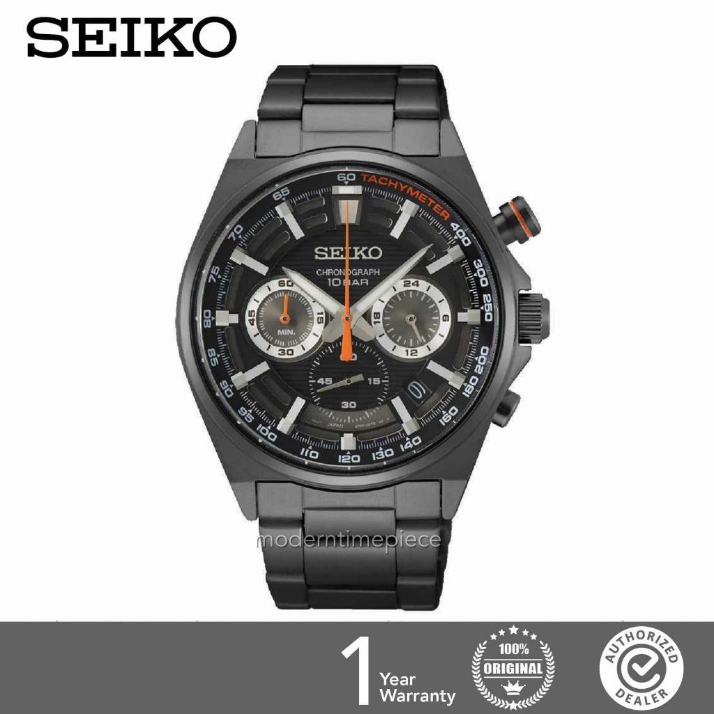 SEIKO SSB397P1 SSB399P1 Quartz Chronograph Stainless Steel Men's Watch ...
