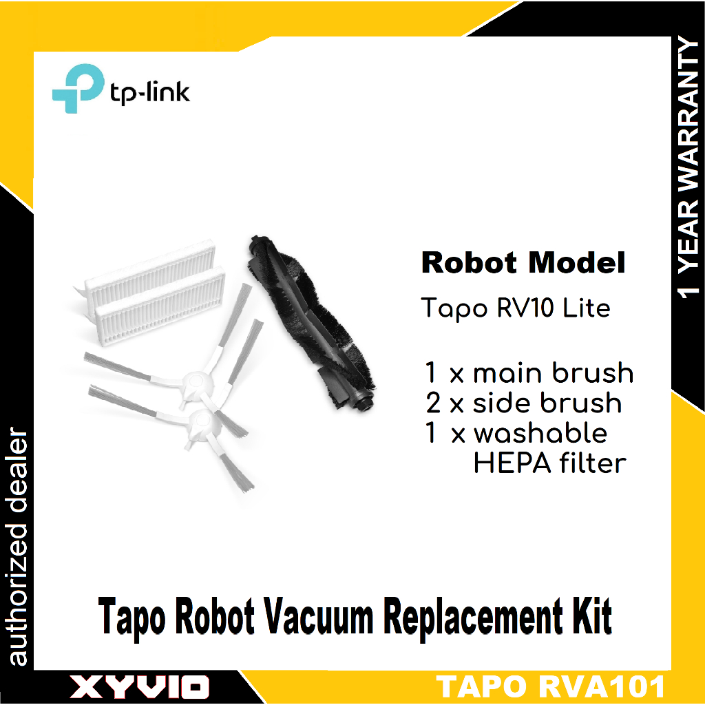 TP-LINK TAPO RVA101 Tapo Robot Vacuum Replacement Kit for Tapo RV10 ...