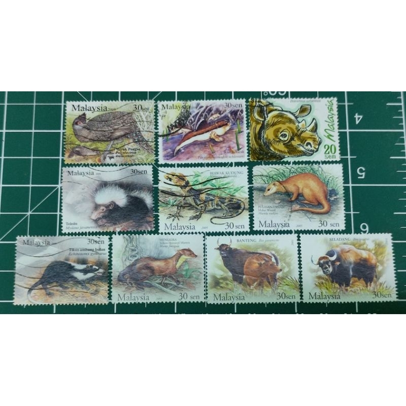 10 keping Setem Malaysia Tema Haiwan | Shopee Malaysia