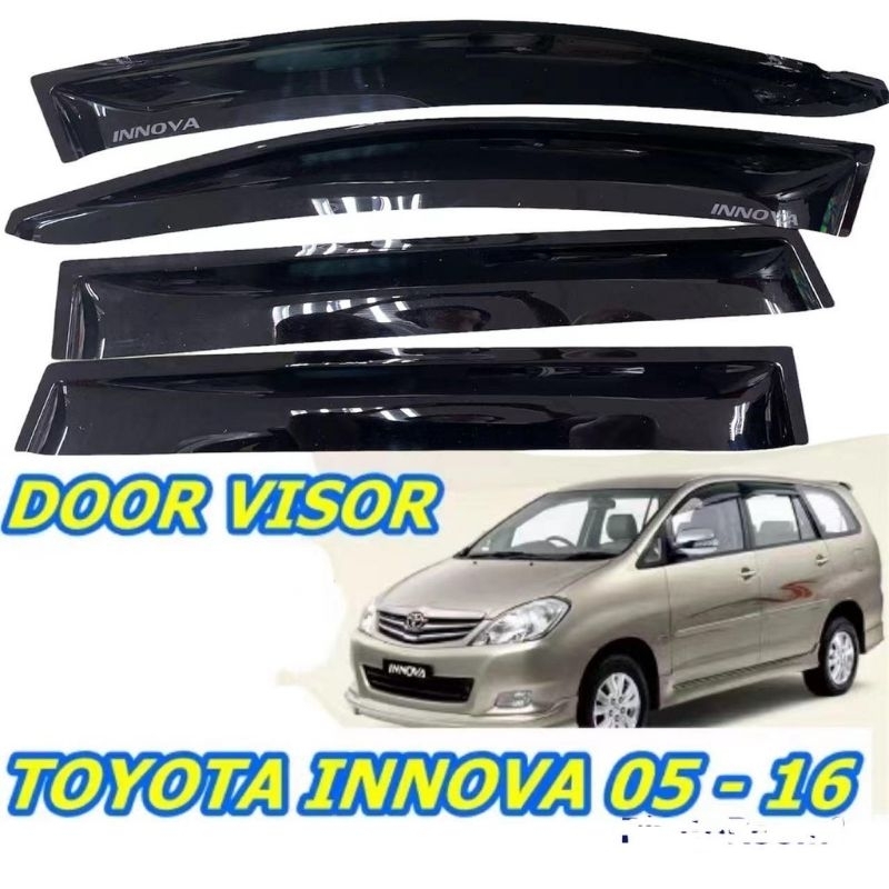 Toyota Innova 2005-2015 door visor airpress small big door visor ...