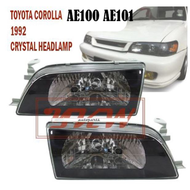 Toyota Corolla EE100 AE100 AE101 Crystal 1992-1995 Front Headlights ...