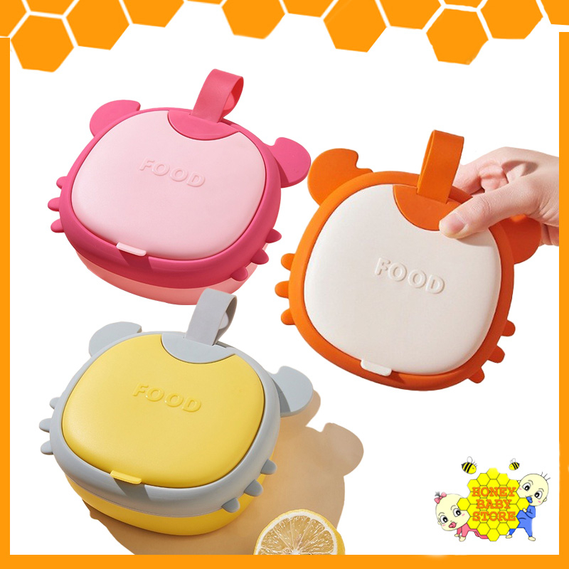 Baby Lunch Box Cute Animal Crab Shape Design Baby Food Scissors Cutter ...